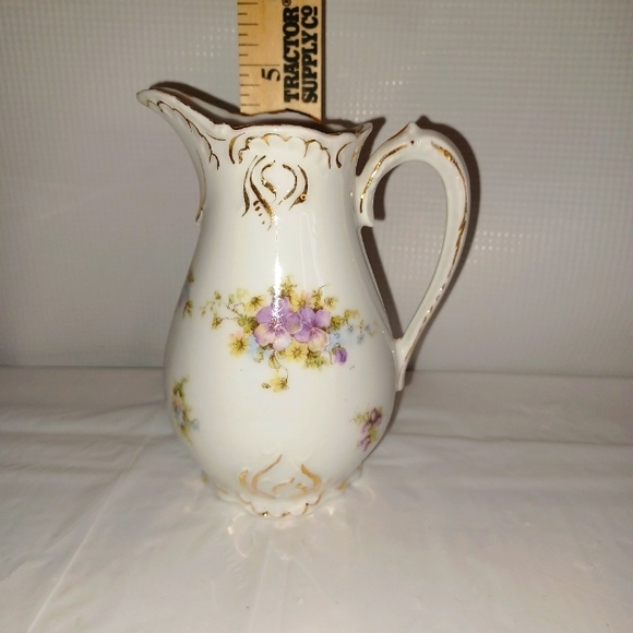 Limoges | Accents | Limoges Antique Floral Porcelain Creamer Pitcher ...